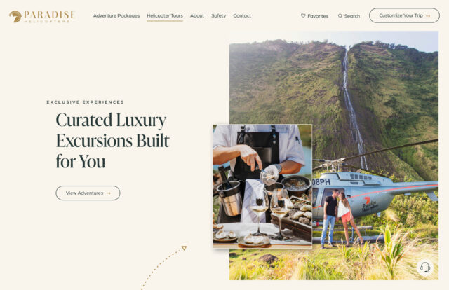 Paradise Helicopters Brand Design, Packaging, & Website Work - Murmur Creative