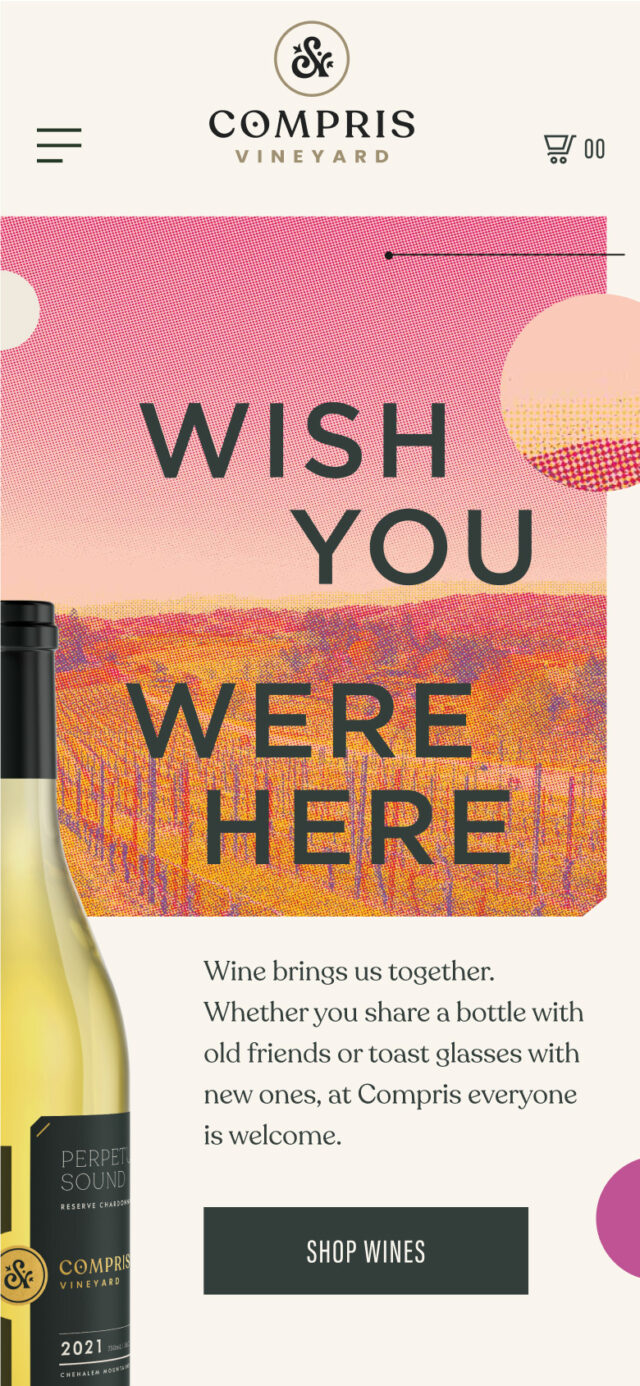 Compris Vineyard Brand Design, Packaging, & Website Work - Murmur Creative