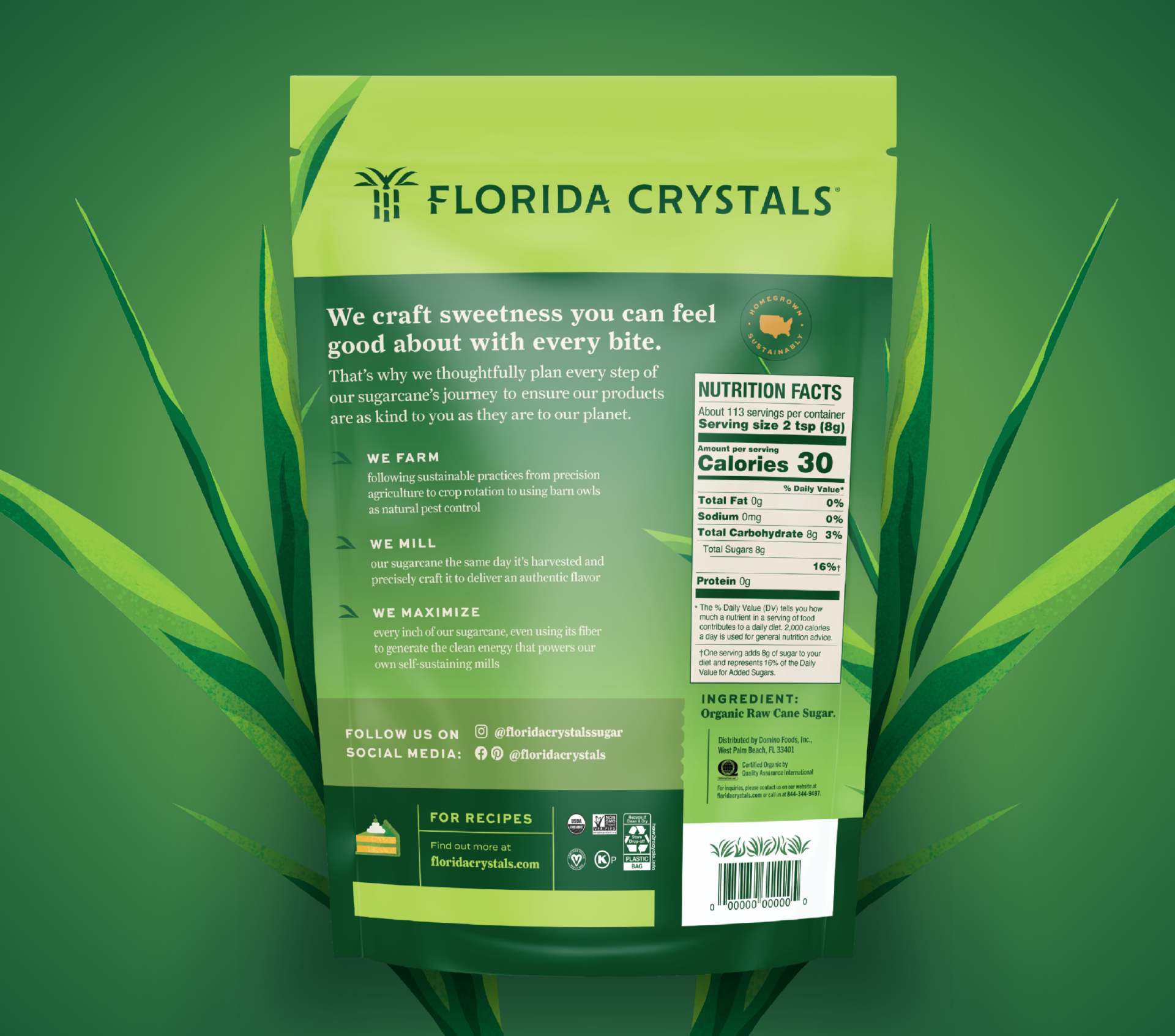 Florida Crystals Brand Design, Packaging, & Website Work - Murmur Creative