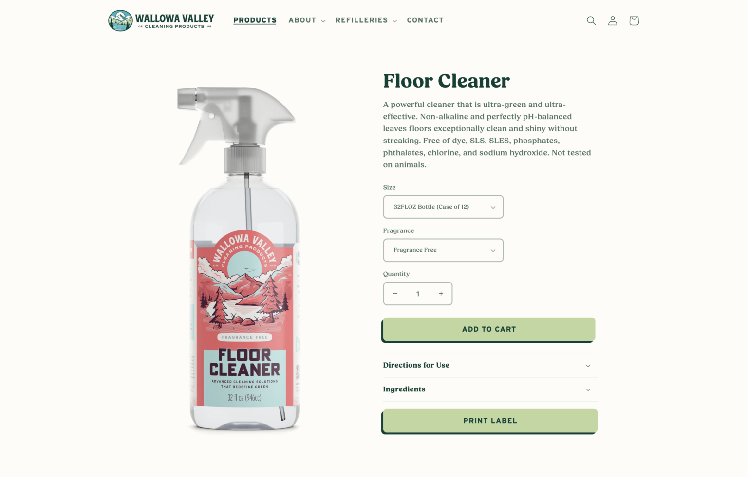 Wallowa Valley Cleaning Products Brand Design, Packaging, & Website ...