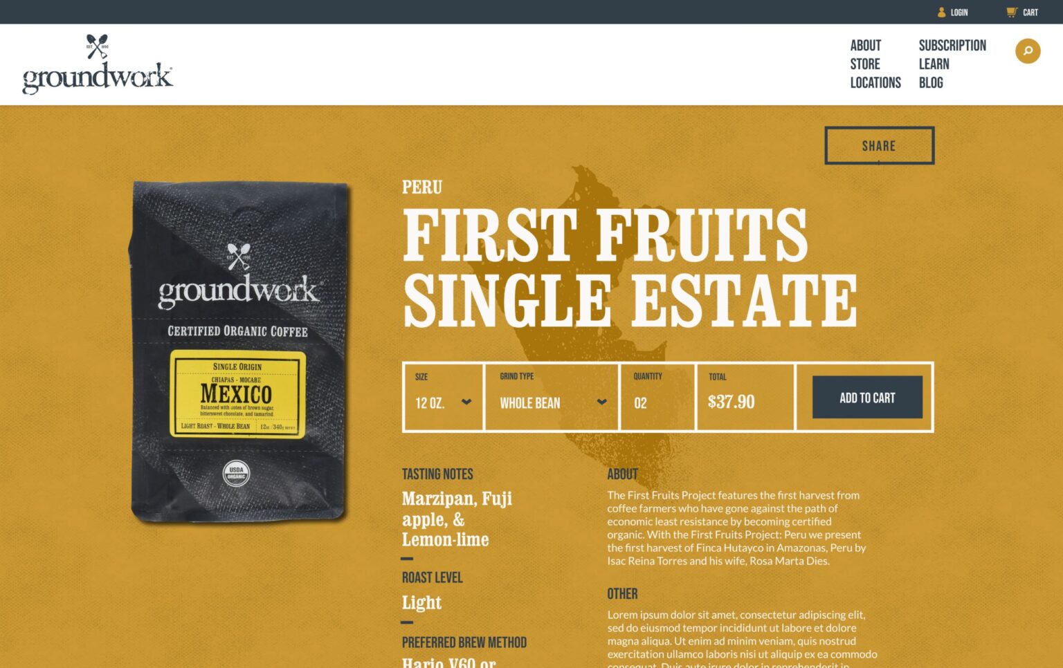 Groundwork Coffee Brand Design, Packaging, & Website Work - Murmur Creative