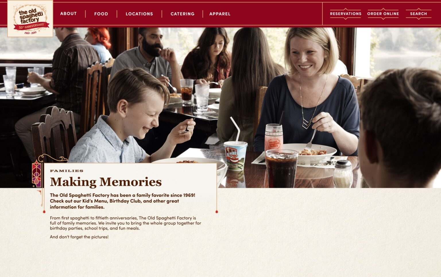 Old Spaghetti Factory Brand Design, Packaging, & Website Work - Murmur ...