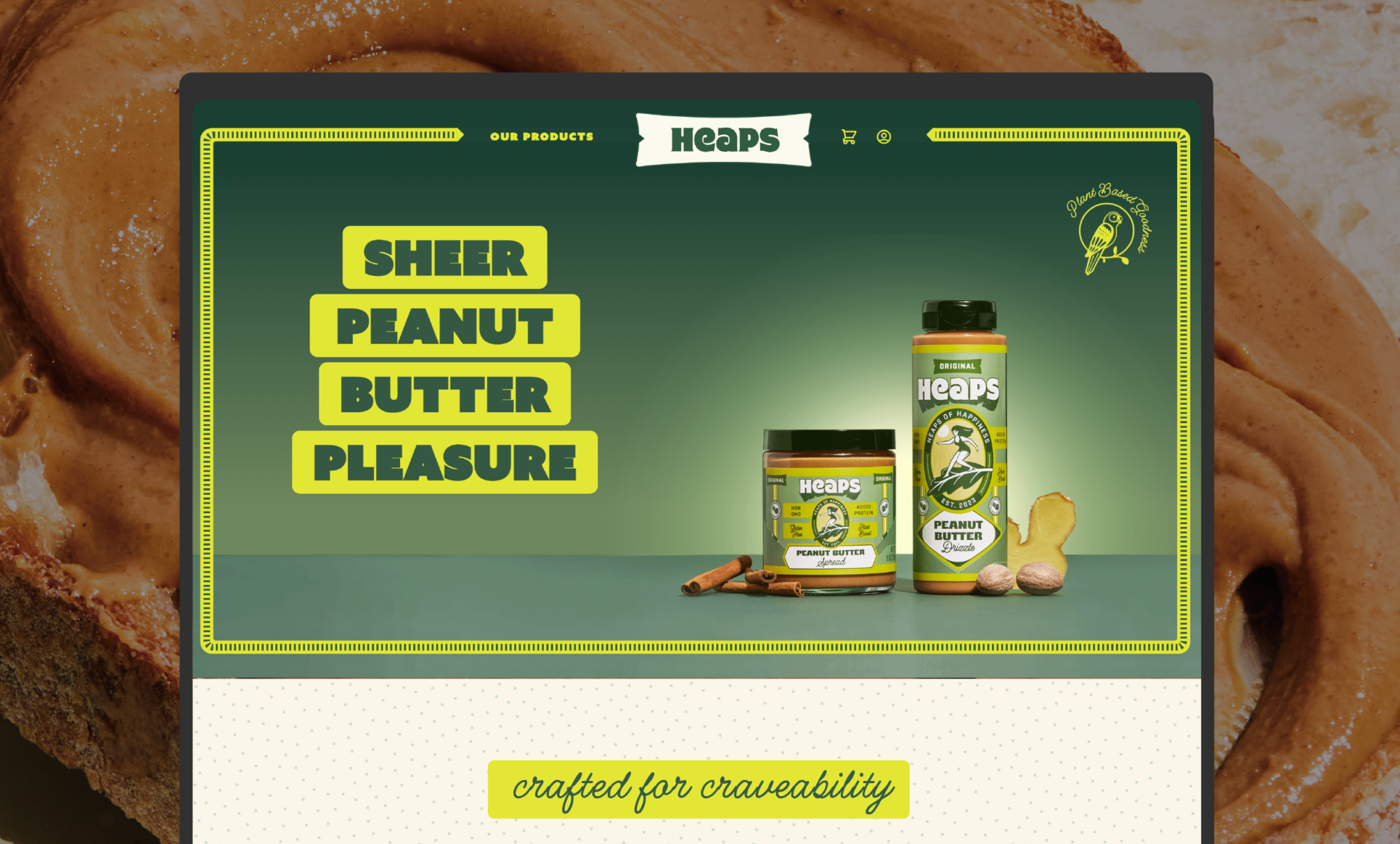 Heaps Brand Design, Packaging, & Website Work - Murmur Creative